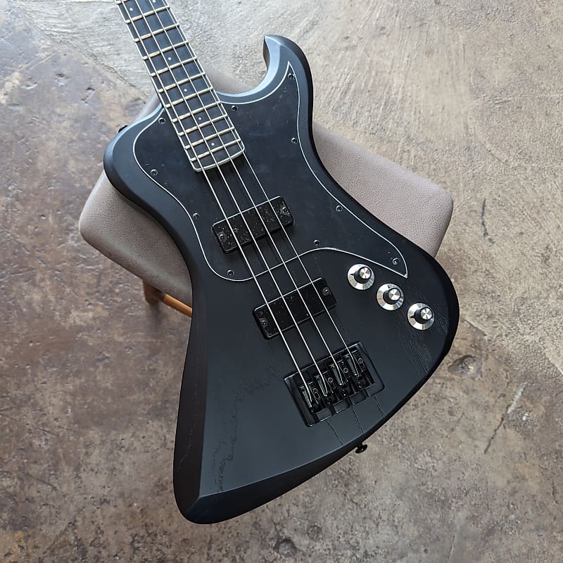 Dunable Guitars R2 Bass DE, Matte Black with Black Hardware | Reverb