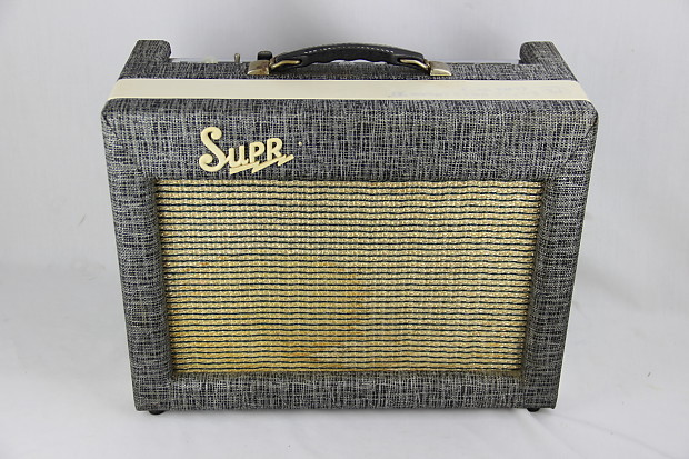 Vintage 1958 Supro Supreme 1600 Tube Amp with 6973 power | Reverb UK