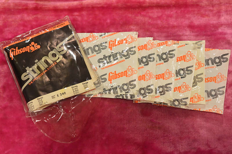 Vintage 1960's Gibson String Pack - UNOPENED NOS - Flatwound | Reverb