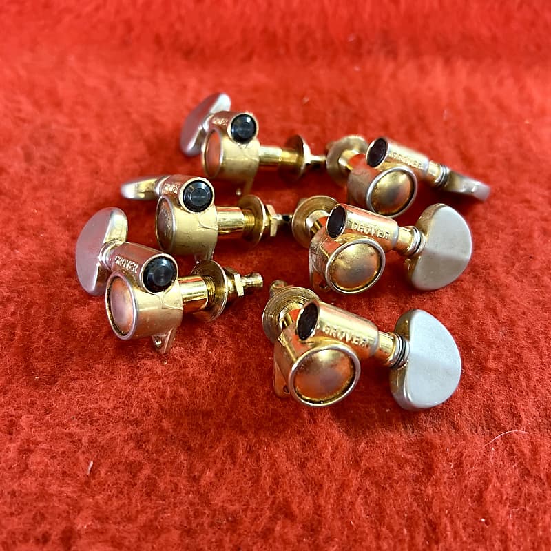 Grover USA Rotomatic guitar tuners 1970 - GOLD original | Reverb