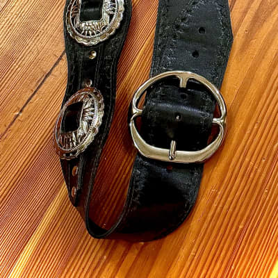 Heavy Leather NYC Iron Horse Leather Guitar Strap Black | Reverb