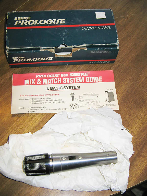 Vintage Shure Prologue Microphone w/ Orig Box | Reverb UK