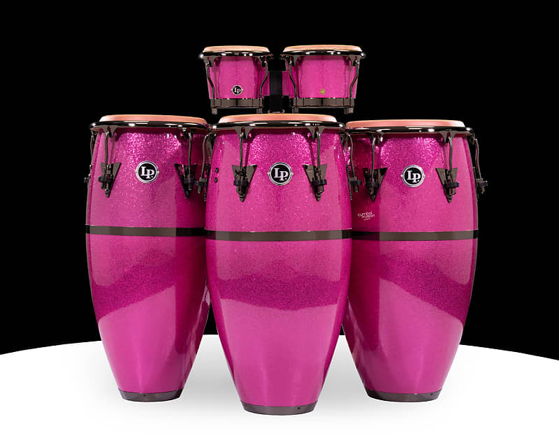 LP Custom Galaxy Conga Set + Bongos - Pink Sparkle - Sergio | Reverb
