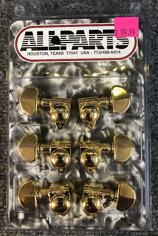 Allparts Grover 502G 3×3 Gold Locking Tuners TK-7935-002 | Reverb