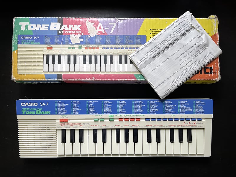 Casio SA-7 Tone Bank Keyboard Late 80s–Early 90s | Reverb