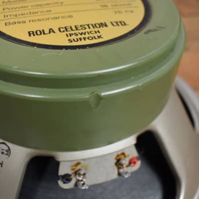 Quad of original Rola Celestion Greenbacks from 1973 G12H | Reverb
