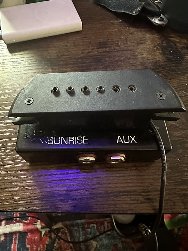 Sunrise Magnetic Pickup with Pre-amp buffer box | Reverb