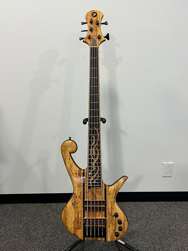 Chris Stambaugh 5 string fully custom active bass USA made | Reverb