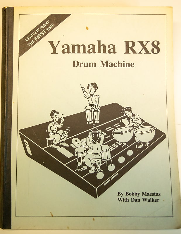 Yamaha RX8 Drum Machine- Handbook Paper Owners Manual | Reverb