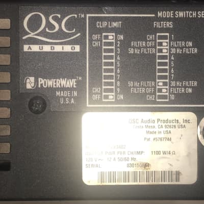 QSC PLX-3402 2-Channel 3400 watt Power Amplifier PLX3402 amp | Reverb