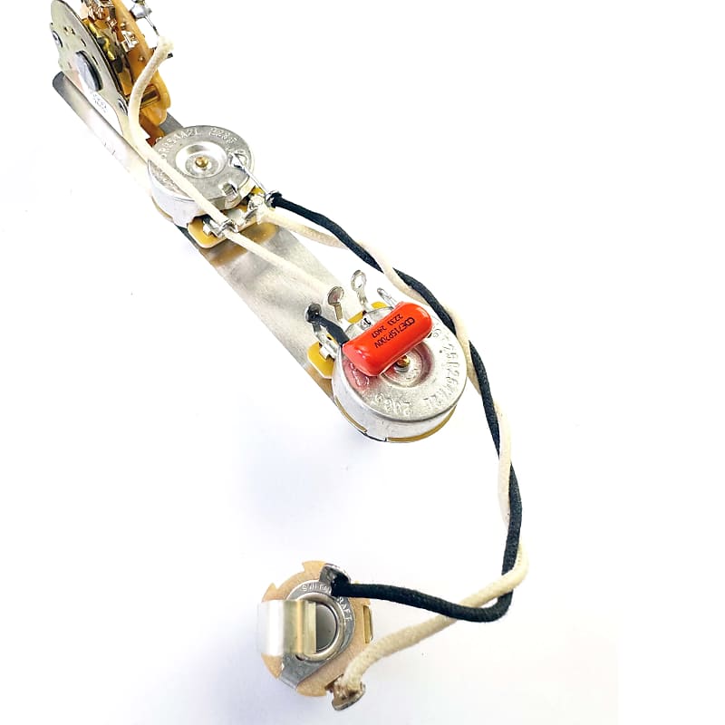Telecaster 3-Way Modern Wiring Harness, .022 Orange Drop Cap | Reverb