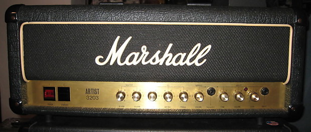 Marshall Artist 3203 30w Head 1986 Black & Gold | Reverb