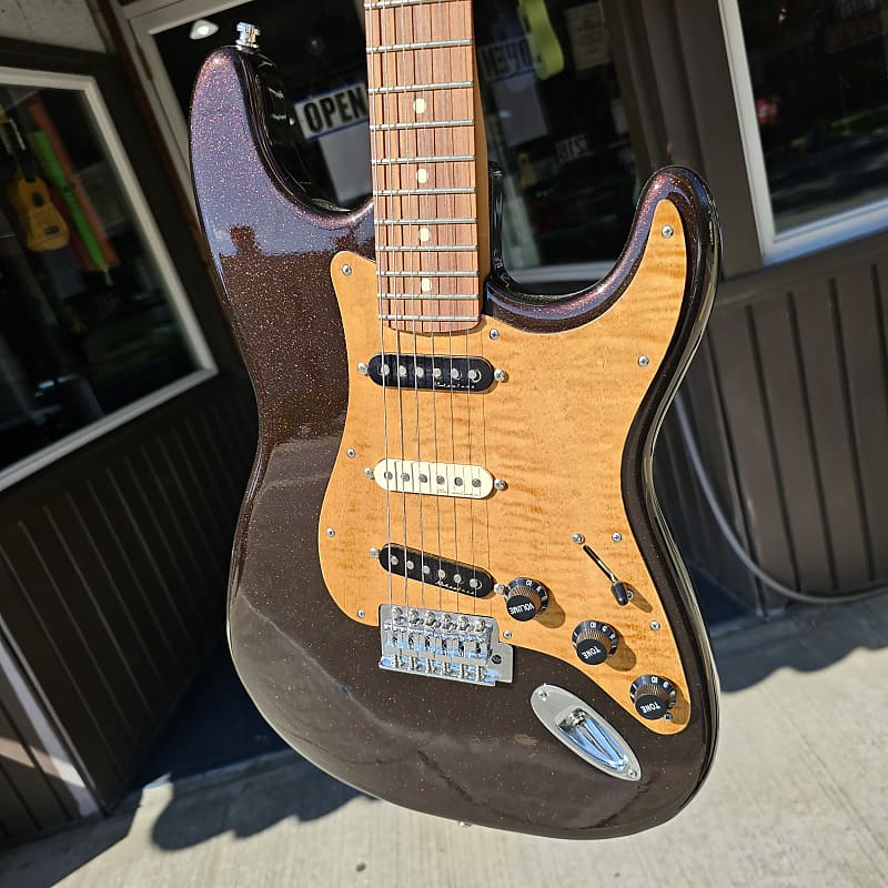 Custom MIM Fender Stratocaster 2021 - Ford F150 Magma Red all | Reverb