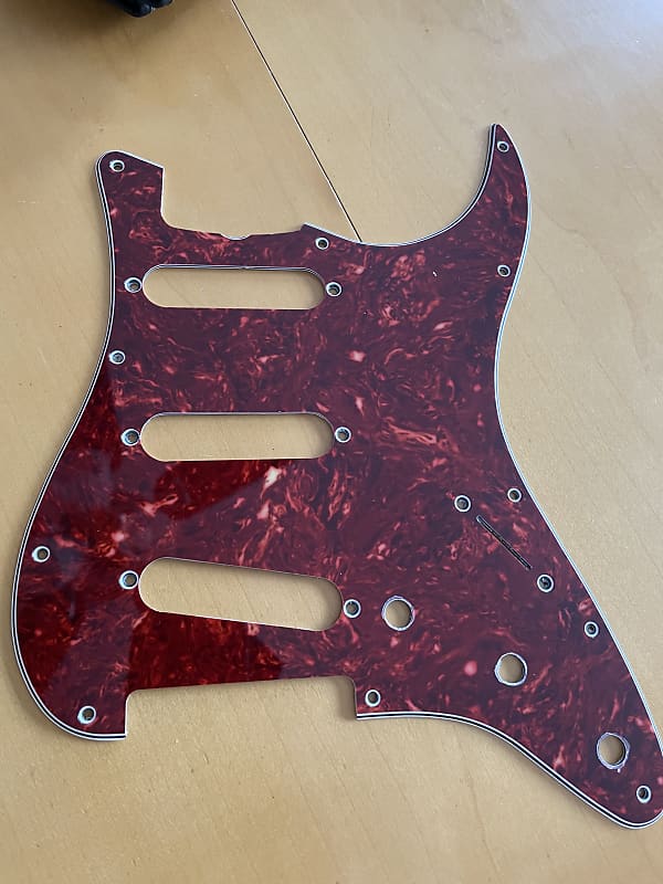 '62 Stratocaster Strat 11-Hole Pickguard 3-Ply Tortoise Shell | Reverb
