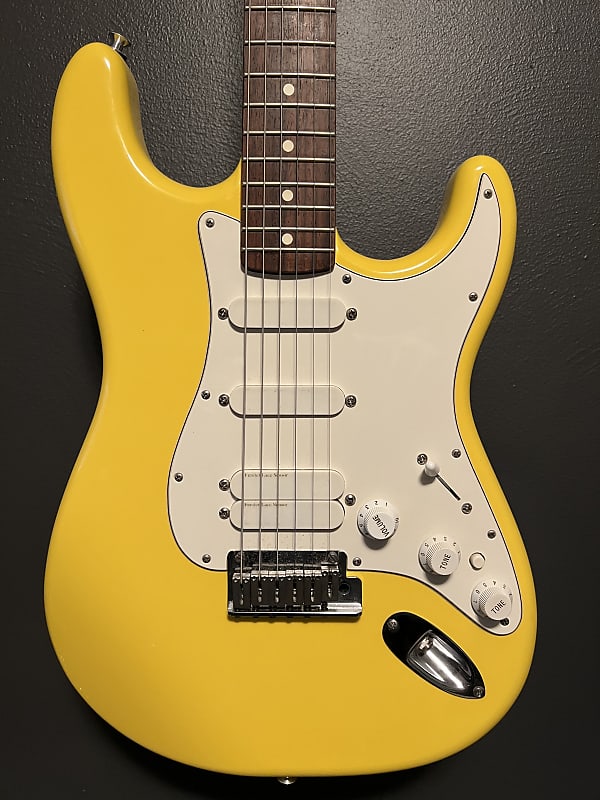 Warmoth Stratocaster Graffiti Yellow Loaded Jeff Beck Plus | Reverb