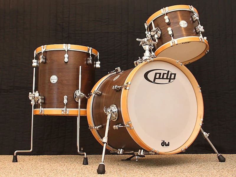 PDP Concept Maple 3 piece bop kit Walnut stain w/natural | Reverb