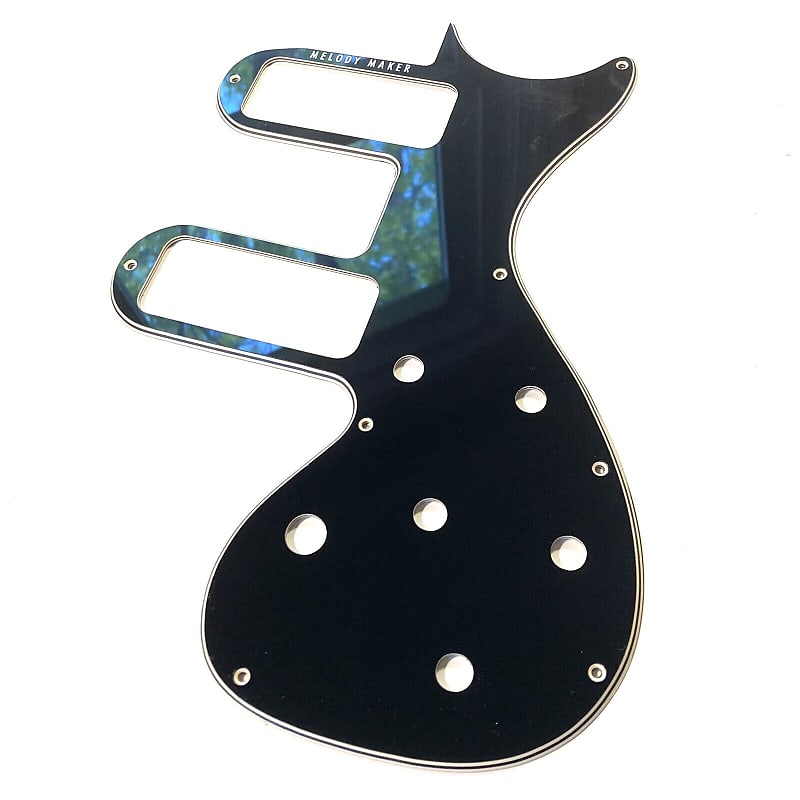 5 Ply Black/Cream Dual P90 MOD Pickguard for 1959-1961 Gibson | Reverb
