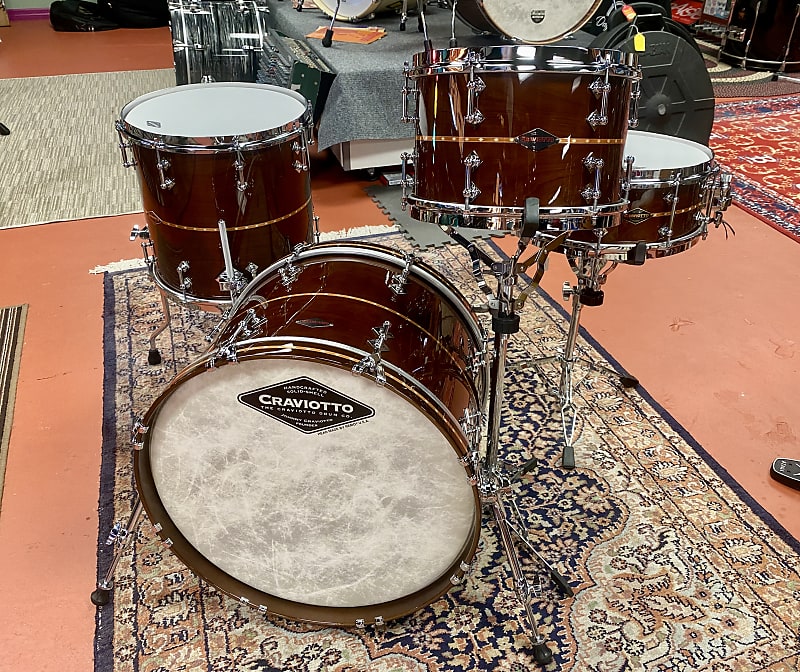 Craviotto Custom Shop Maple 4pc - Walnut Gloss over Cherry | Reverb UK