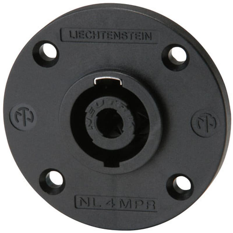 Neutrik NL4MPR speakON Connector 4 Pole Round Chassis Mount | Reverb