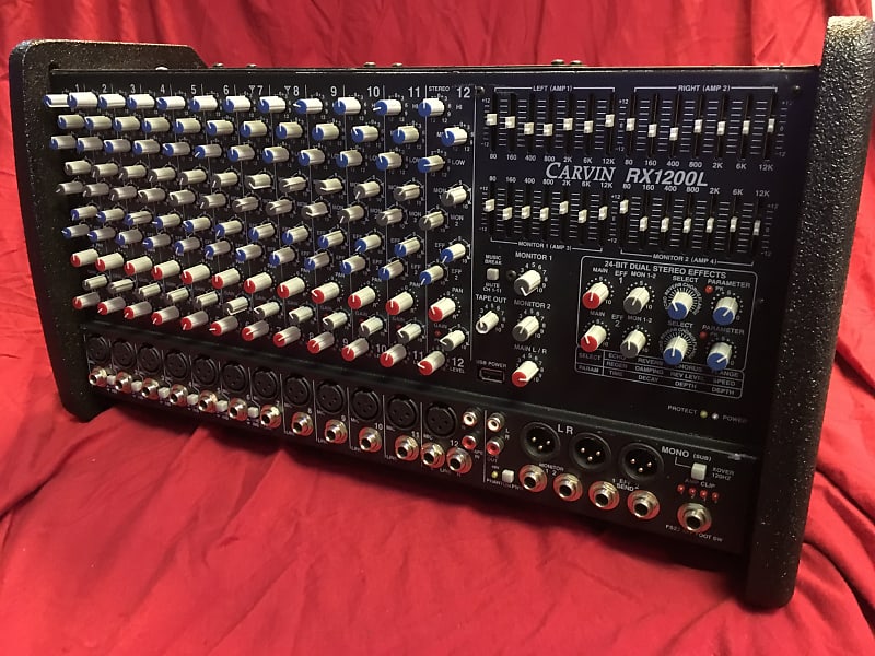 Carvin RX1200L 12 channel powered mixer (4 amplifiers!) | Reverb