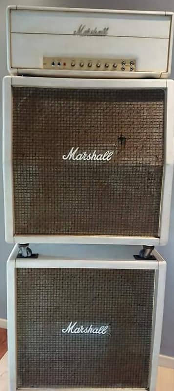 Marshall Jmp Superlead 100 Watt 1971 White Levant Full | Reverb UK