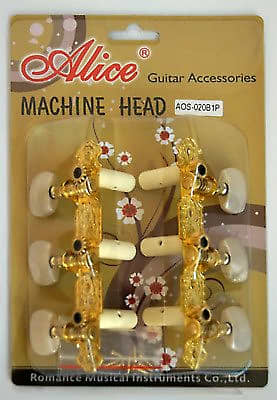 Alice Guitar Pearl Tuners Machine Head 3 on side | Reverb