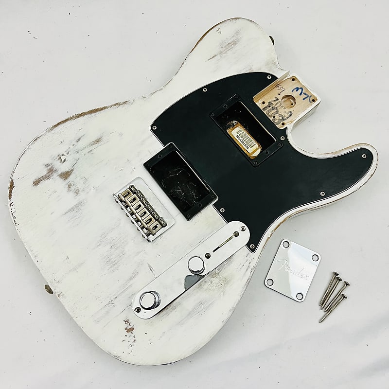Fender HH Telecaster Body Relic'd White w/ Hardware | Reverb UK