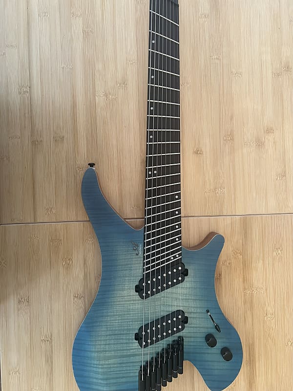 Agile Geodesic Multiscale 8 String 2019ish - Blue flame top | Reverb