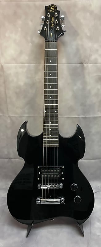 Samick MCA-1 Corba 3/4 size Electric Guitar - Black Sparkle | Reverb