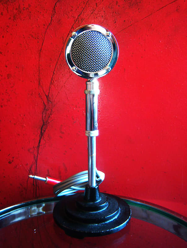 Vintage 1960's Astatic D-104 crystal "Lollipop" microphone | Reverb