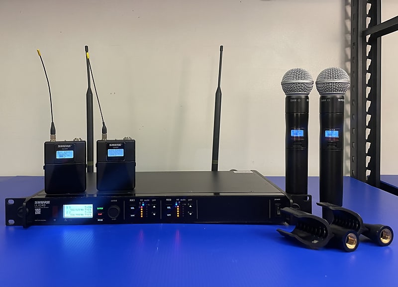1 of 2 Shure ULXD Wireless Package 1 ULXD4D + (2) ULXD1 BP + | Reverb
