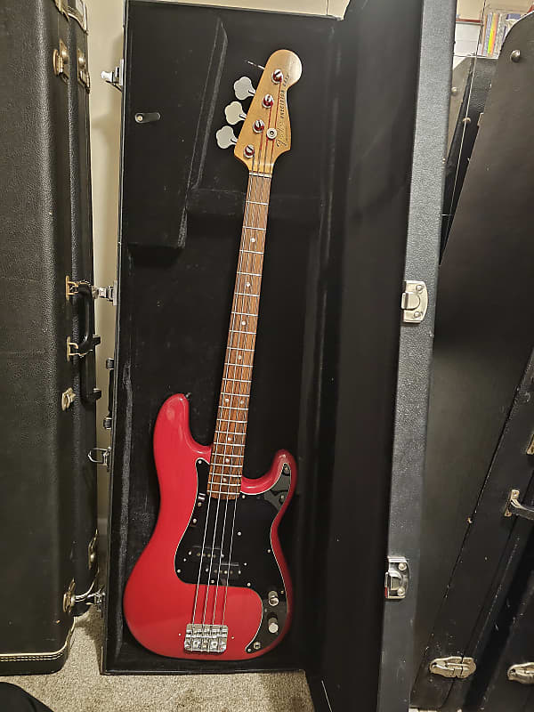 Fender Precision Bass Cherry red | Reverb UK