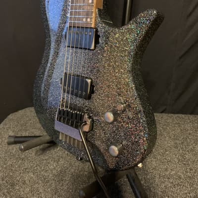 Kiesel Zeus Custom Built Rainbow Sparkle Headless Electric | Reverb