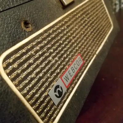 Webcor Tiny mono tube amp and cabinet case w/3" AlNiCo | Reverb