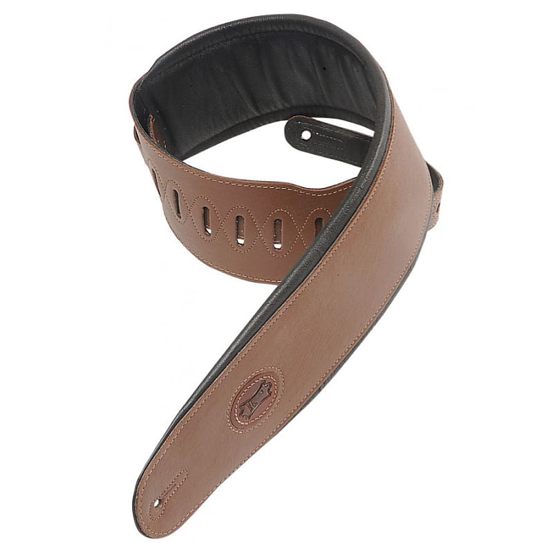 Levys MSS2-4-XL 4.5-inch Extra Long Leather Bass Guitar Strap | Reverb