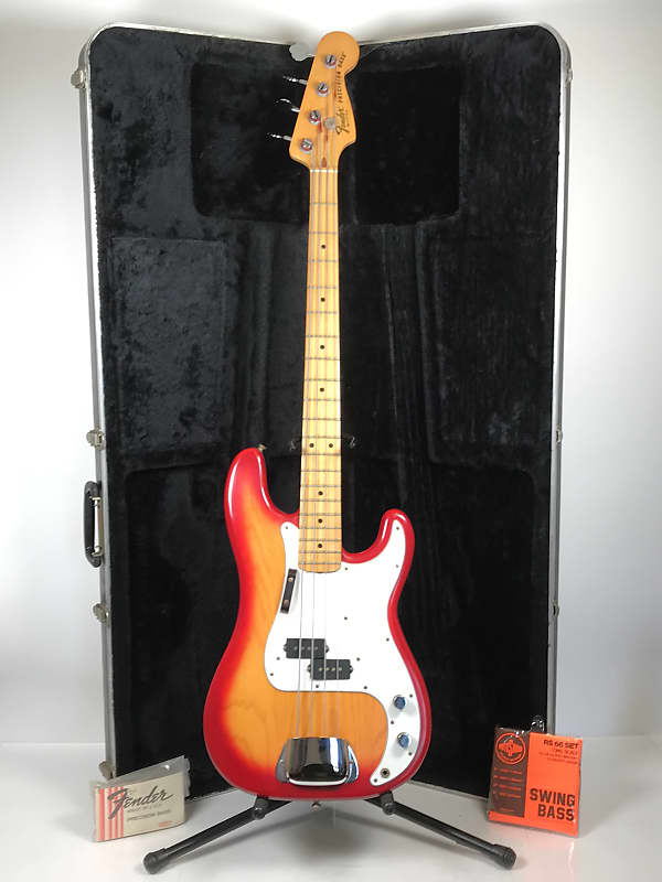 Fender / Precision / 1981 / Cherry Sunburst / Bass | Reverb