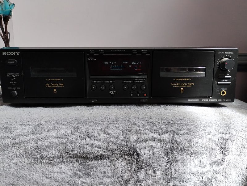 Sony TC WE475 double cassette deck in very good condition - | Reverb
