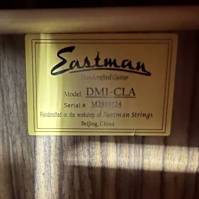 Eastman DM1-CLA 2024 Gyspy Jazz Acoustic Guitar w/ Gig Bag & | Reverb