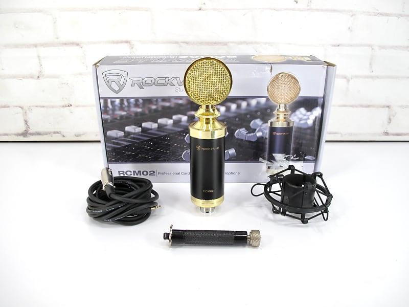 Rockville RCM02 Pro Studio Recording Condenser Microphone Mic | Reverb