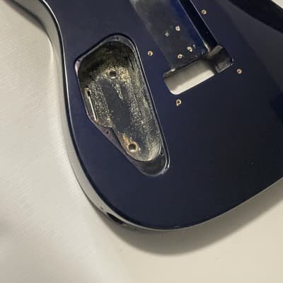 1990's Korean Jackson Performer PS-4 Blue Flame Guitar Body | Reverb