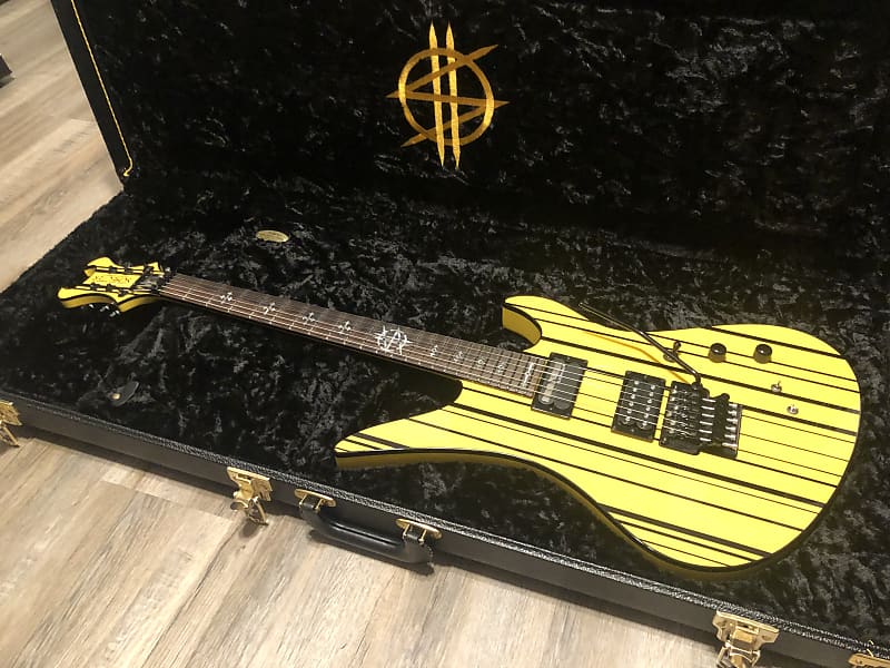 Schecter Synyster Gates USA Custom Shop - Yellow with Black | Reverb