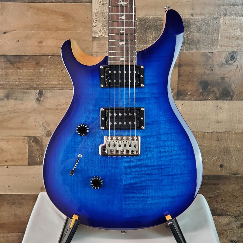 PRS SE Custom 24 LEFTY Faded Blue Burst, PRS Gig Bag, Free | Reverb