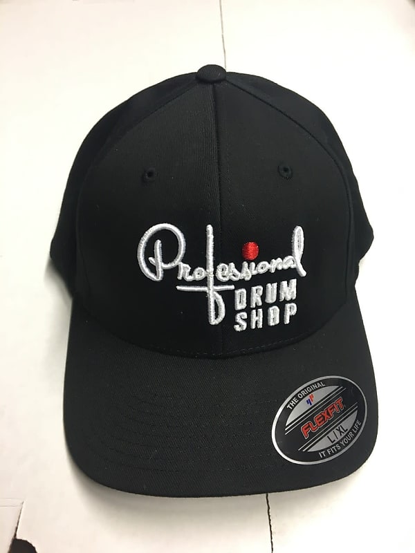 Pro Drum Shop Flex Fit Hat - Black - Large/Extra Large | Reverb
