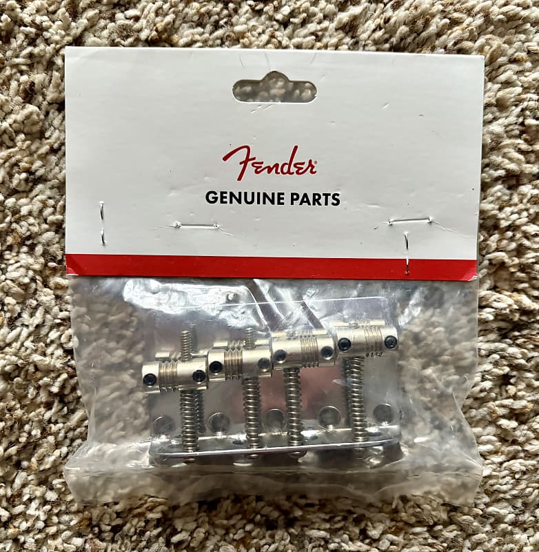 Fender 4-Saddle HiMass Vintage Precision Bass Bridge | Reverb