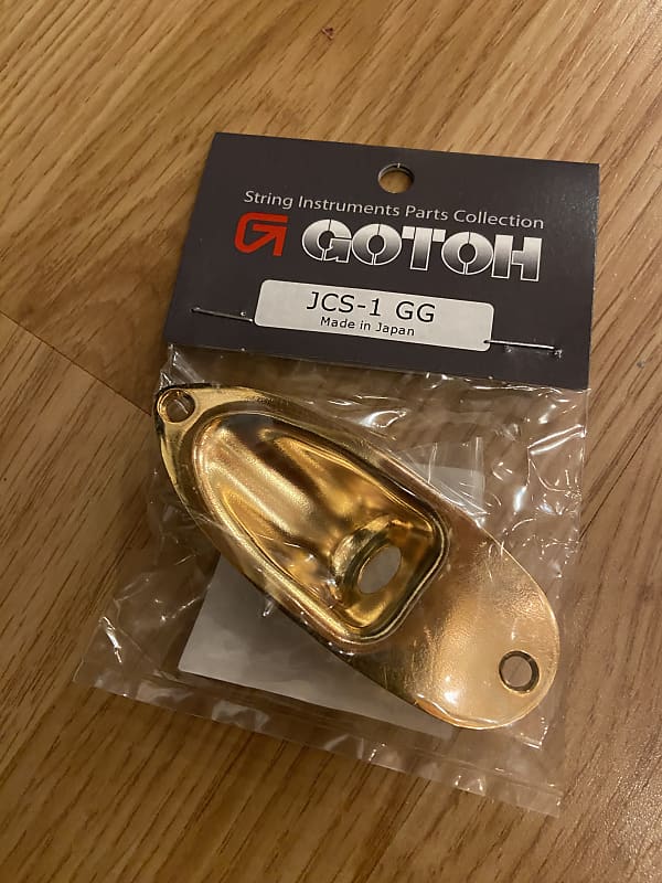 Gotoh Strat Jack Plate JCS-1 GG Gold | Reverb