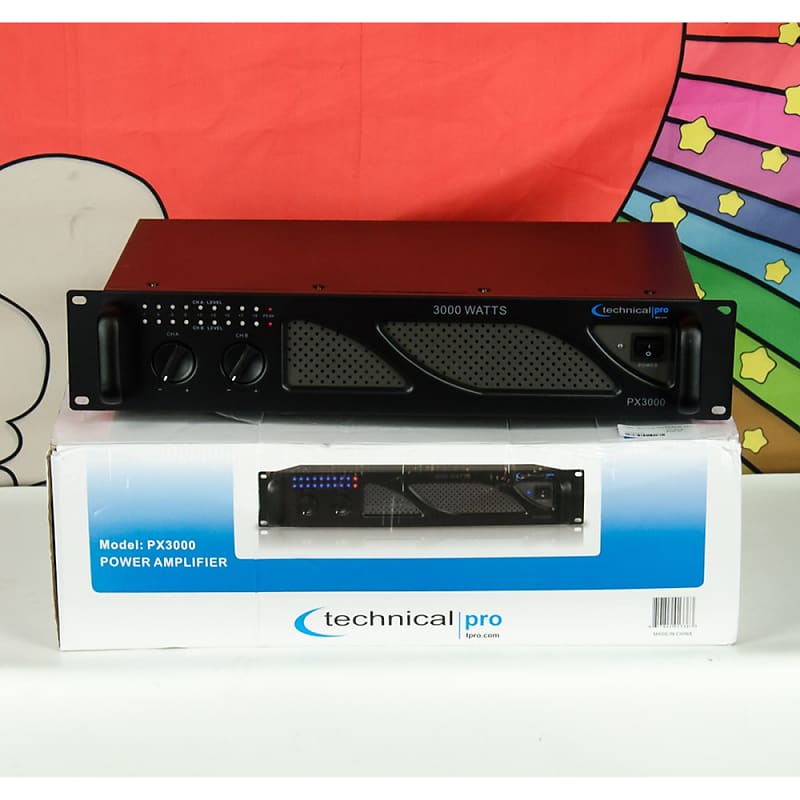 Used Technical Pro PX3000 3000 Watt Power Amp w/ Box | Reverb