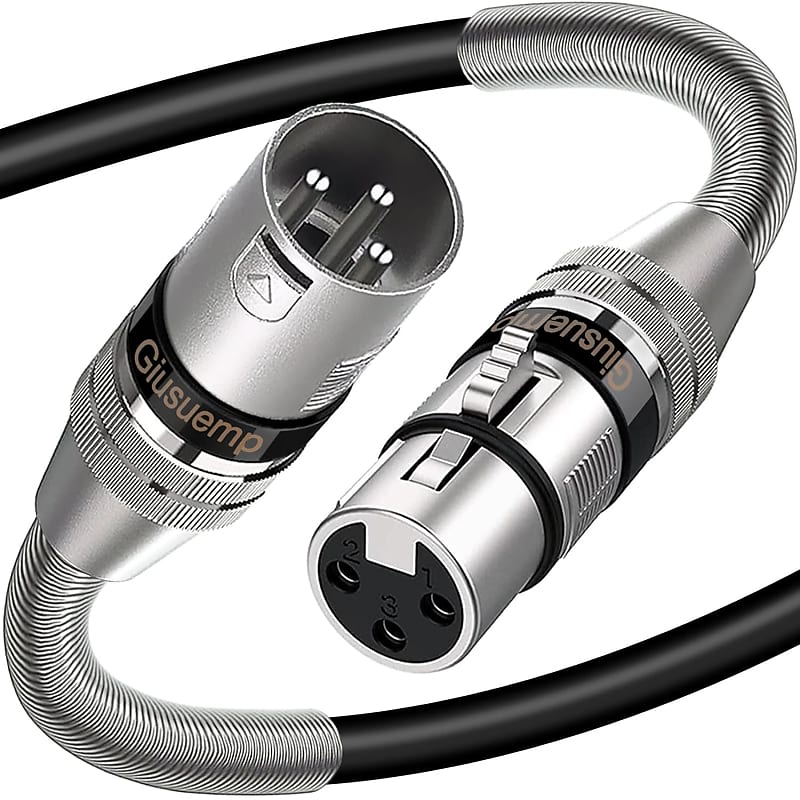 XLR to XLR Microphone Cable 3ft, Premium Male to Female XLR | Reverb