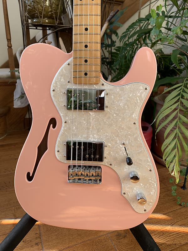 Fender Vintera '70's Telecaster Thinline 2020 Shell Pink | Reverb