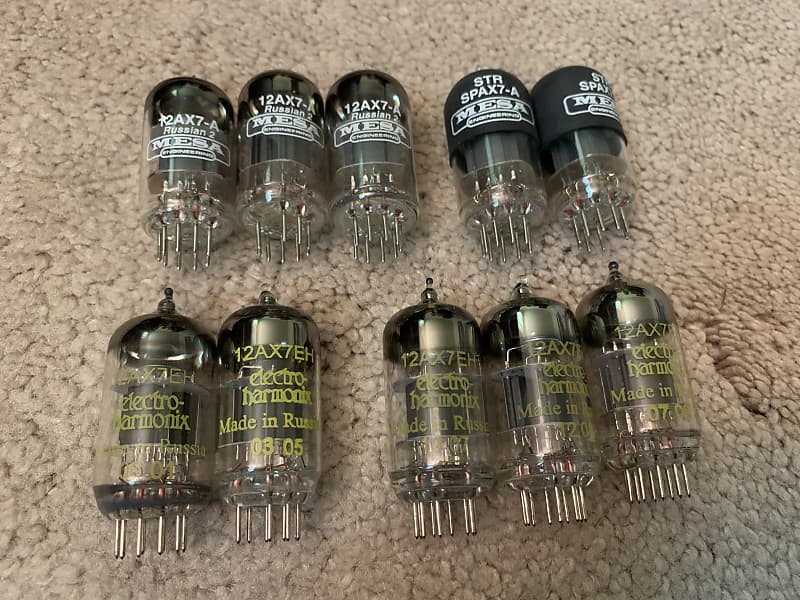 (10) Electro Harmonix 12AX7 Preamp Tubes (Older, Original | Reverb