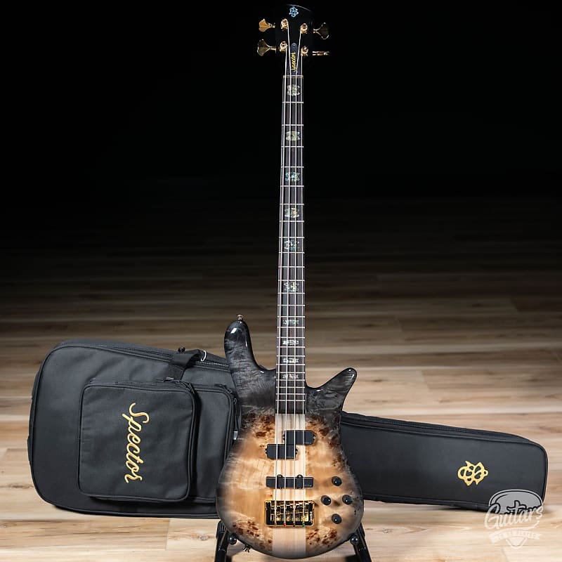 Spector Euro 4 CST 4-String EMG Bass – Natural Black Burst | Reverb